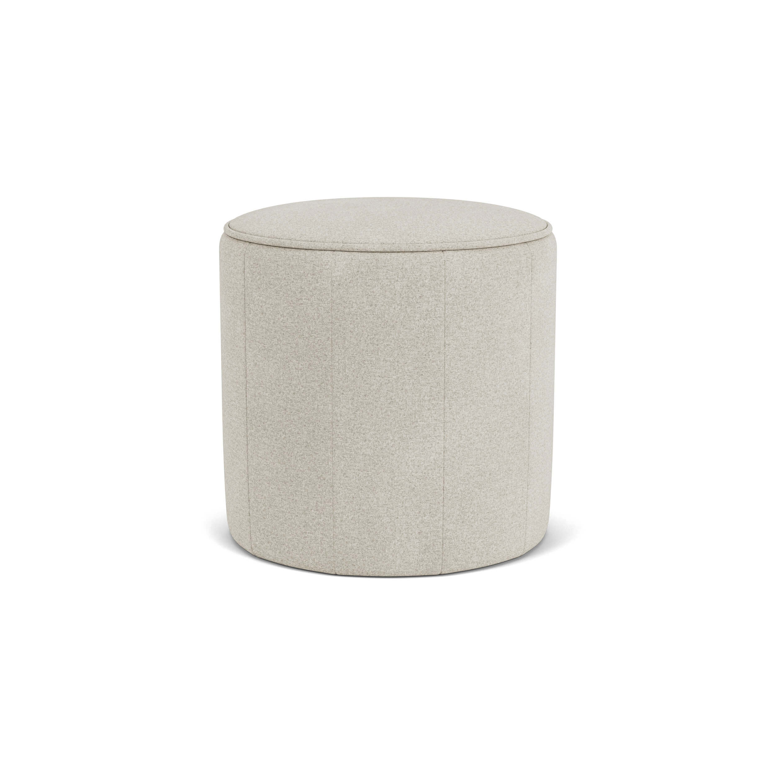 Wander Quilted Round Ottoman - Customizable Luxury Furniture